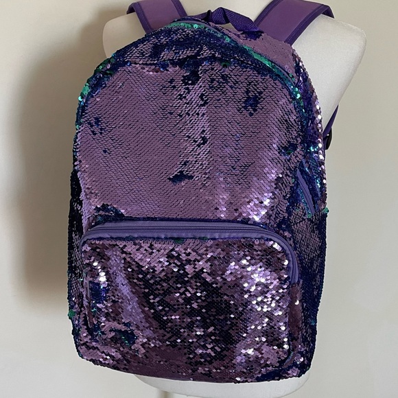 Accessories | New Purple Mermaid Sequin Backpack | Poshmark